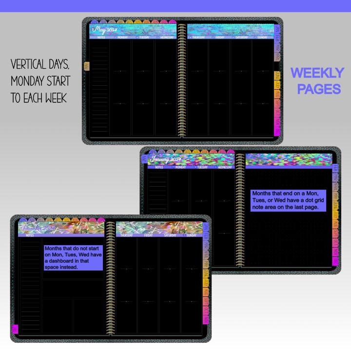 2024 Digital Planner Colorful Digital Calendar Goodnotes - Etsy