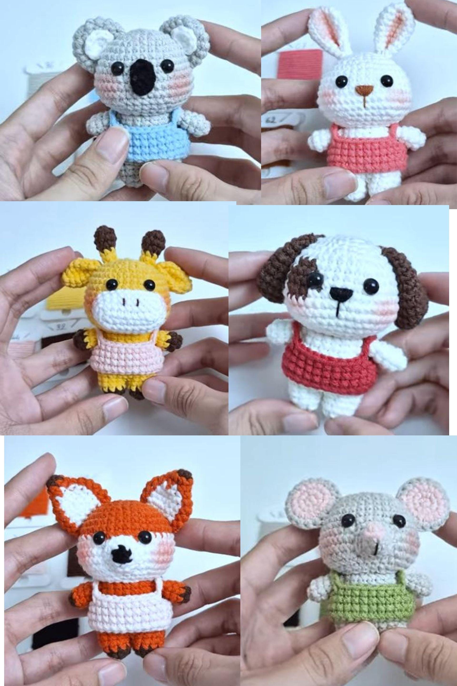 18in1 Tiny Beasties Collection Crochet Patterns | Hedgehog Pattern ...