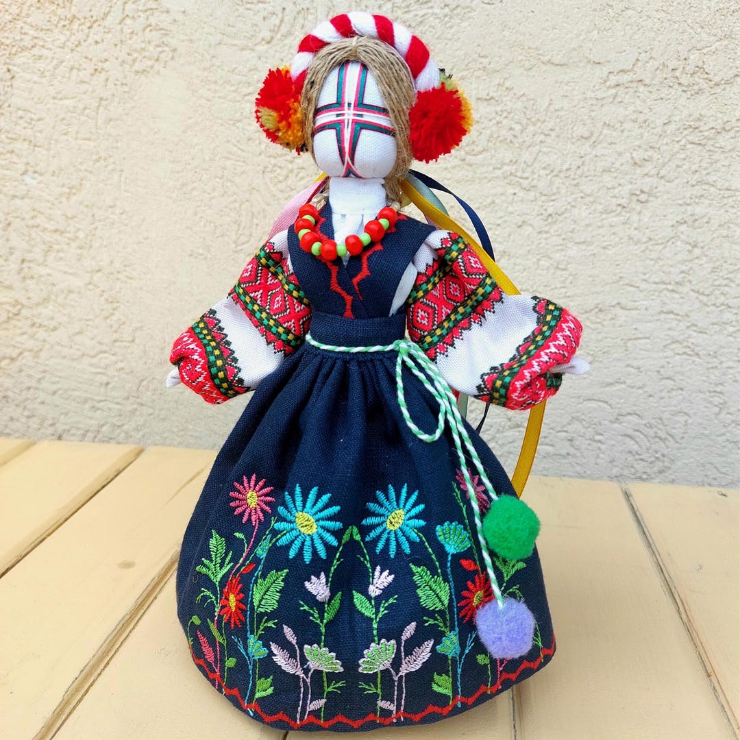 Rag Doll Embroidered, Ukrainian Motanka Dolls, Protection Amulet , Ooak ...