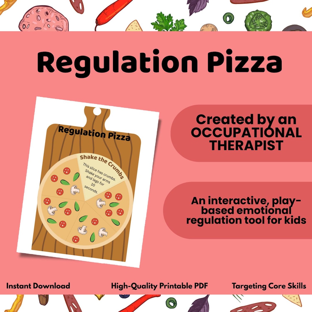 Regulation Pizza Printable | Interactive Emotional Regulation Tool for ...