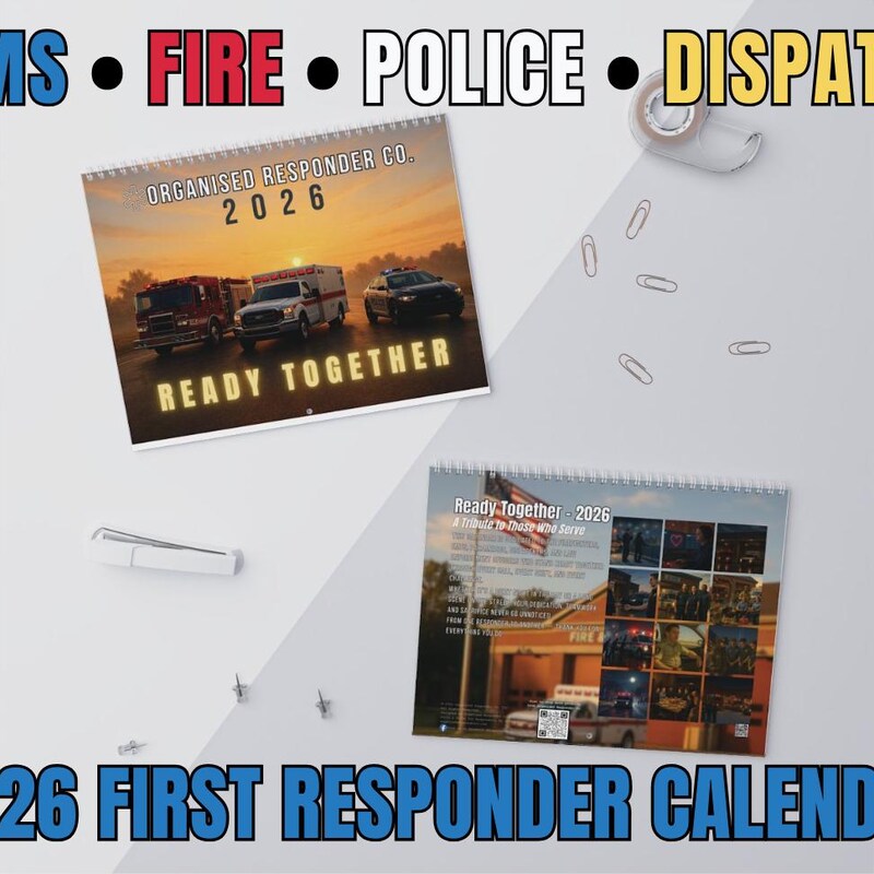 Firefighter Calendar 2026 - Etsy