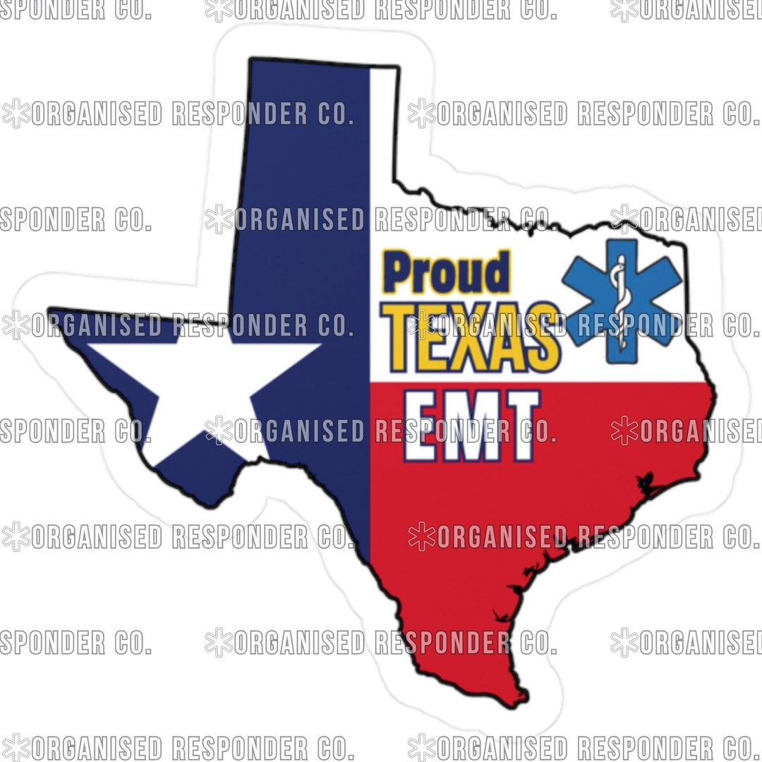 Proud Texas EMT Decal Lone Star State, EMS Strong - Etsy