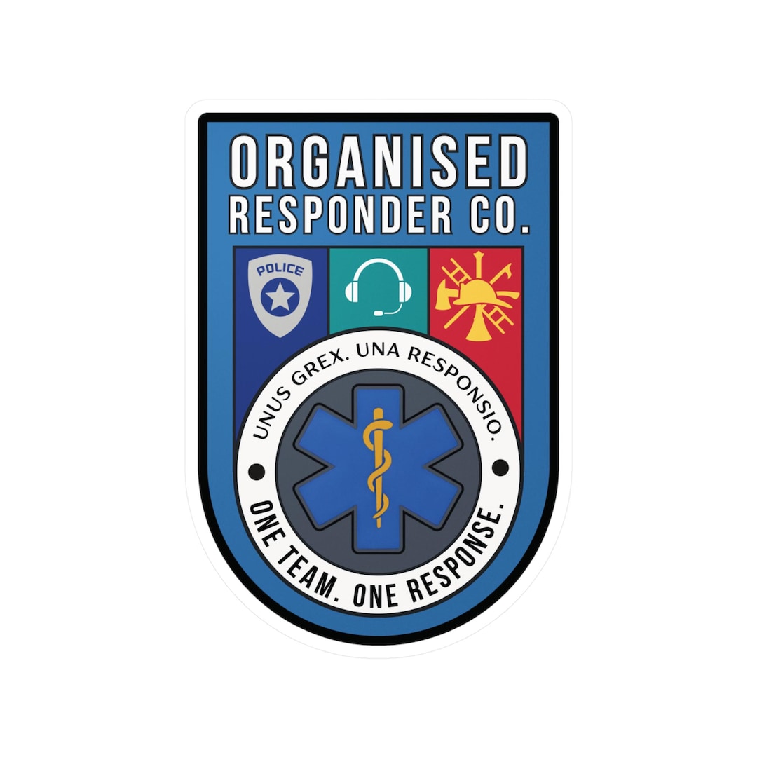 First Responder Unity Sticker | Organised Responder Co. | EMS Fire ...