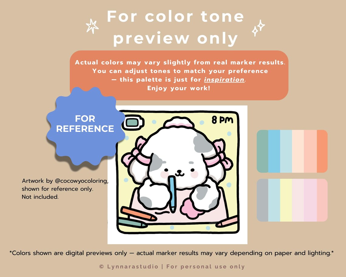 Ohuhu 320 Swatch Chart Bundle | Marker Color Chart + Palette Ideas ...