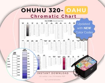 Ohuhu Oahu 320 Color Chart: Old to New Code Conversion (PDF) - Etsy