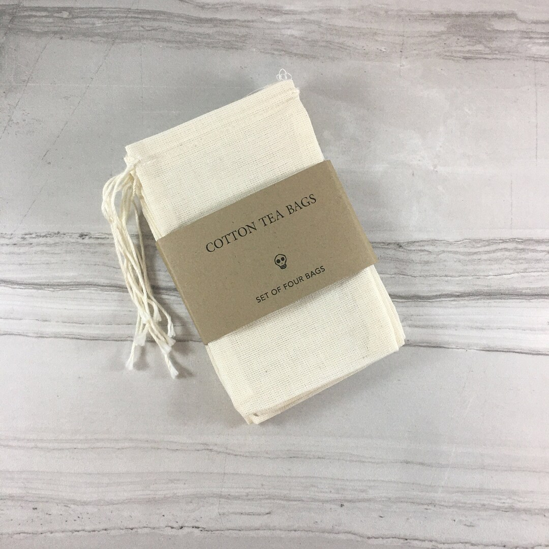 Eco Friendly Unbleached Cotton Reusable Tea Bags, Sustainable Gifts for ...