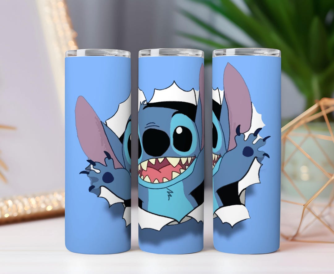 Cartoon Alien Tumbler Wrap: Seamless Blue Rascal Design (digital ...