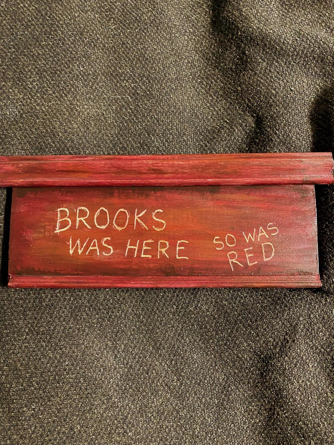 Shawshank 'brooks Was Here' Sign - Etsy