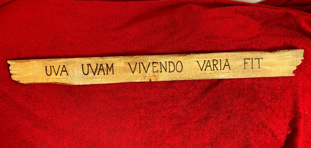 Lonesome Dove Sign - LARGE - Uva Uvam Vivendo Varia Fit - Etsy