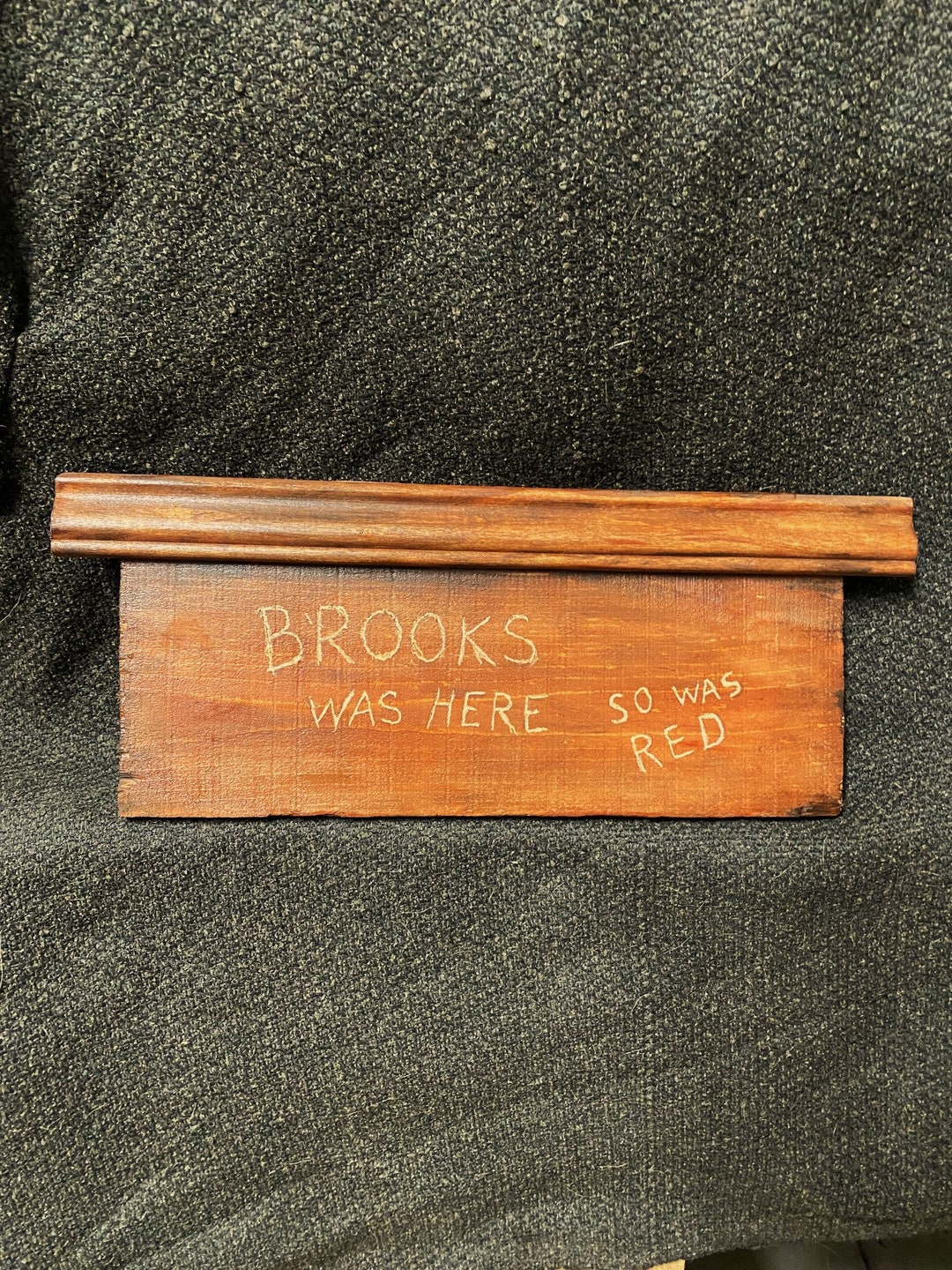 Shawshank 'brooks Was Here' Sign - Etsy