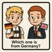 NATIONALITY SPEAKING CARDS - Etsy