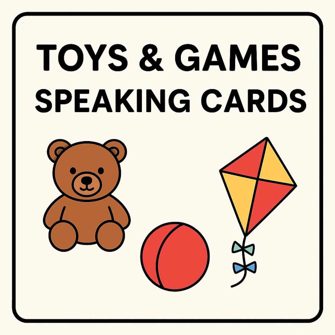 TOYS SPEAKING CARDS - Etsy