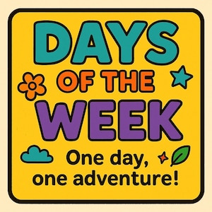 Days of the Week Flashcards: ESL Printable Learning Activity - Etsy