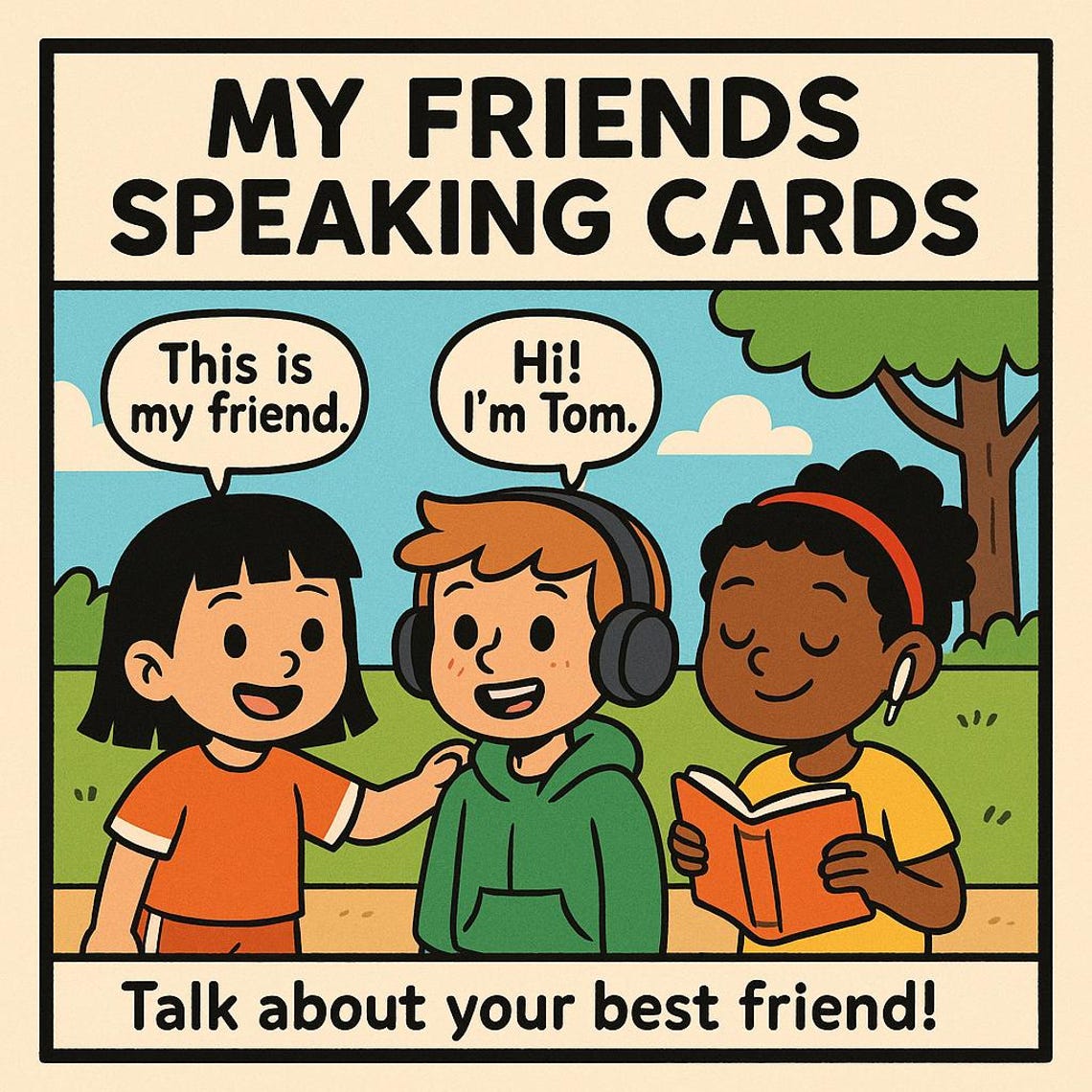 FRIENDS SPEAKING CARDS - Etsy