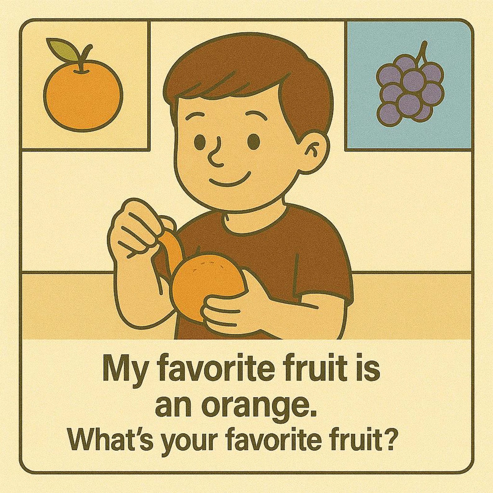 FRUITS SPEAKING CARDS - Etsy