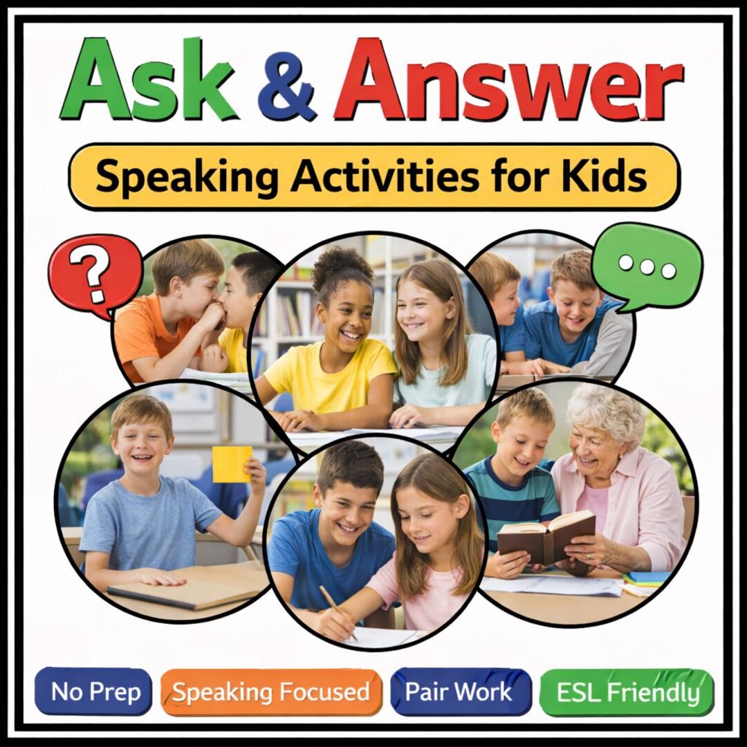 ASK & ANSWER SPEAKING - Etsy
