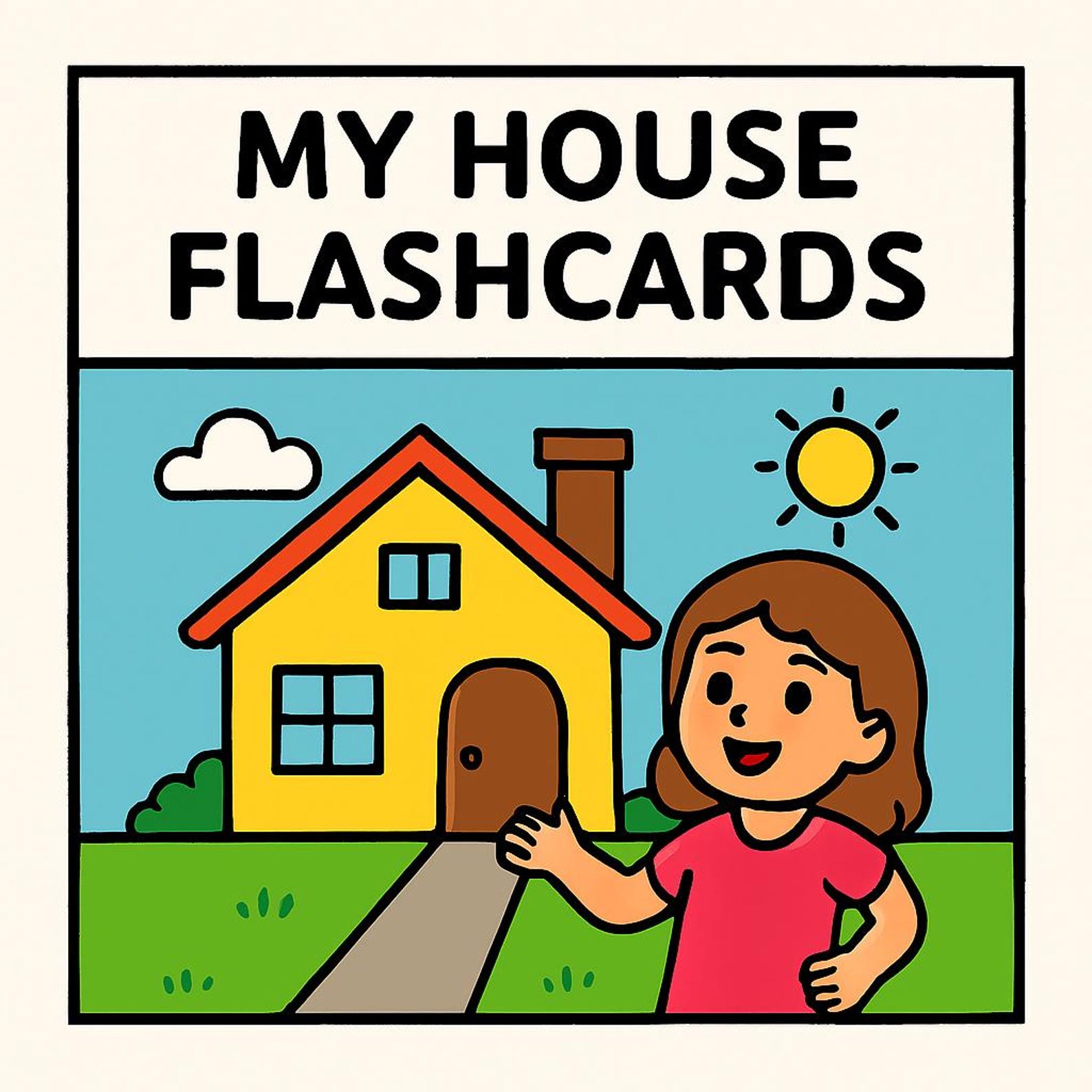 MY HOUSE FLASHCARDS - Etsy