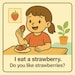 FRUITS SPEAKING CARDS - Etsy