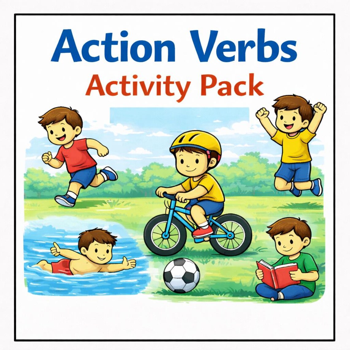 ACTION VERBS ACTIVITIES - Etsy
