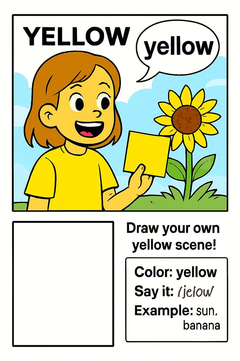 Colors Flashcards: 52 Educational Cards for Kids - Etsy