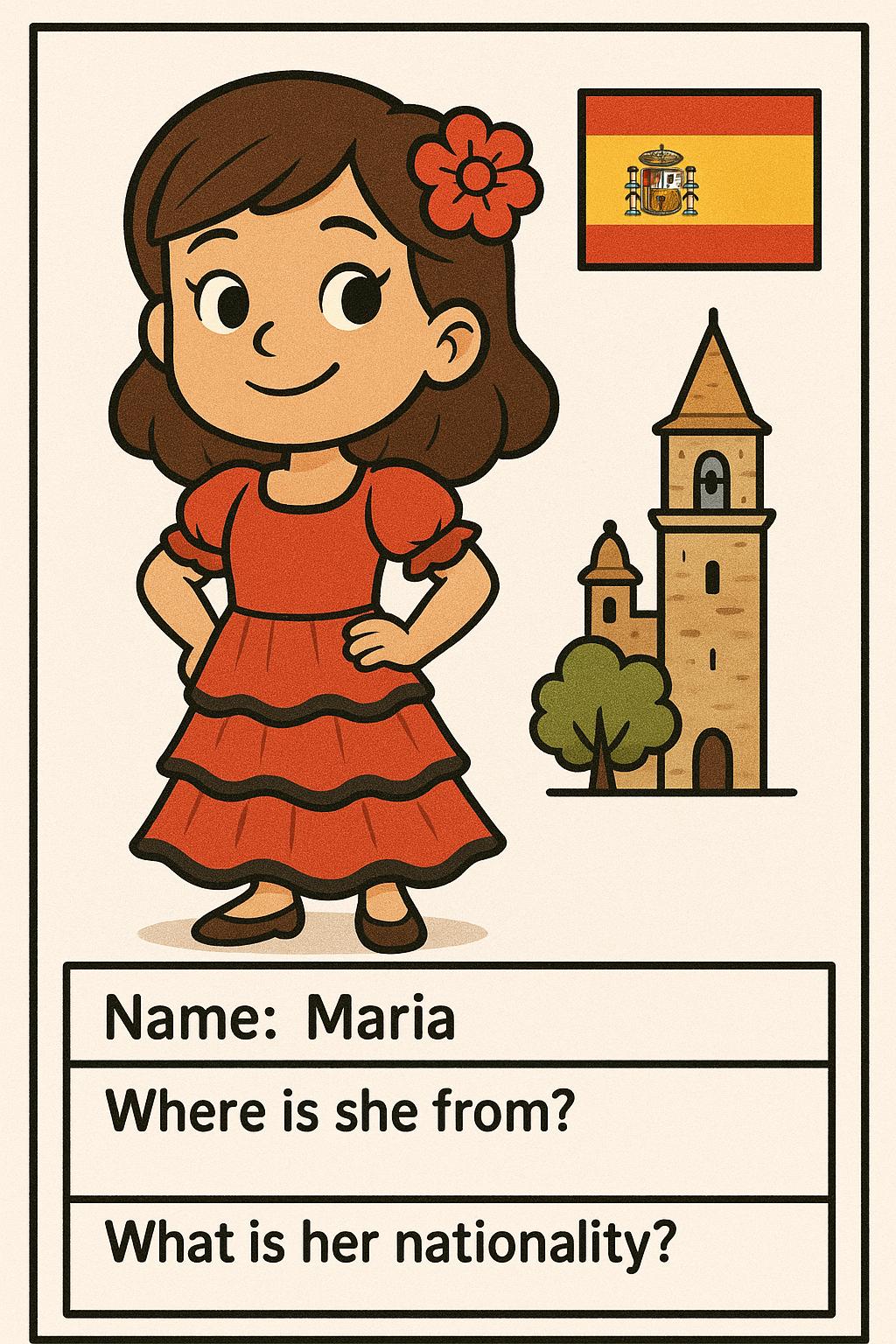 NATIONALITY SPEAKING CARDS - Etsy