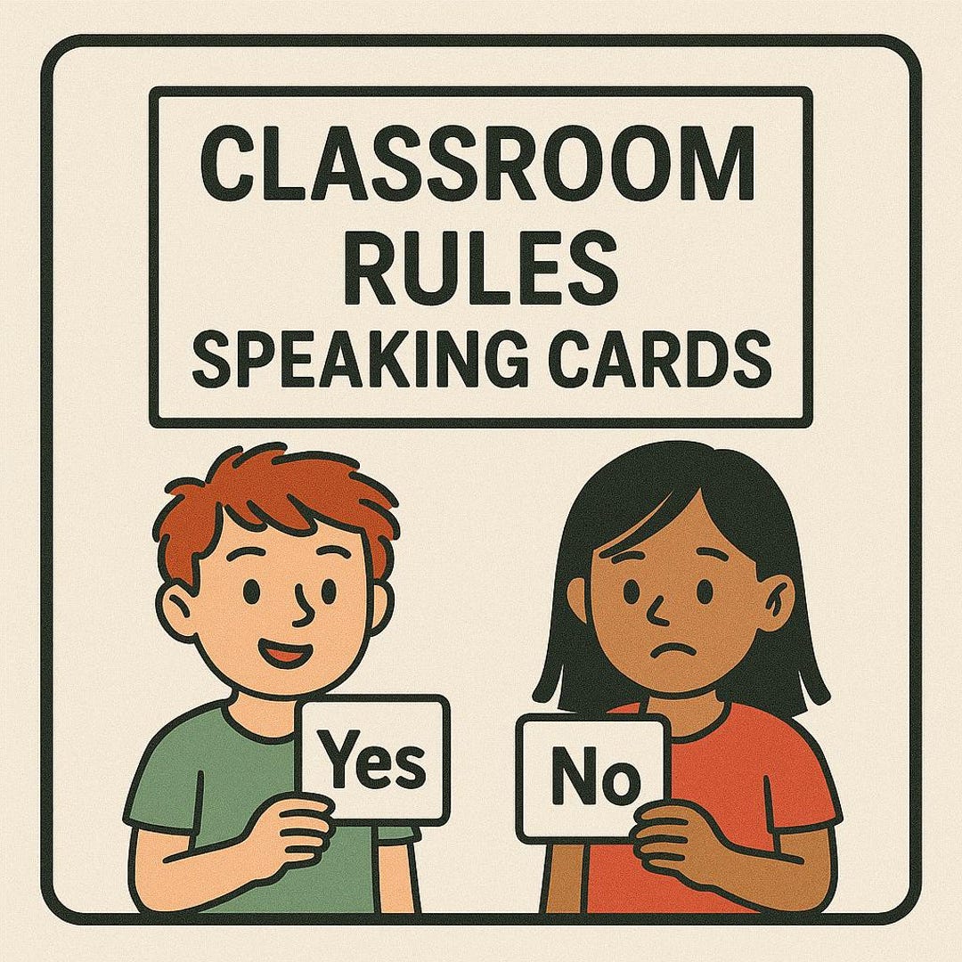 CLASSROOM RULES CARDS - Etsy