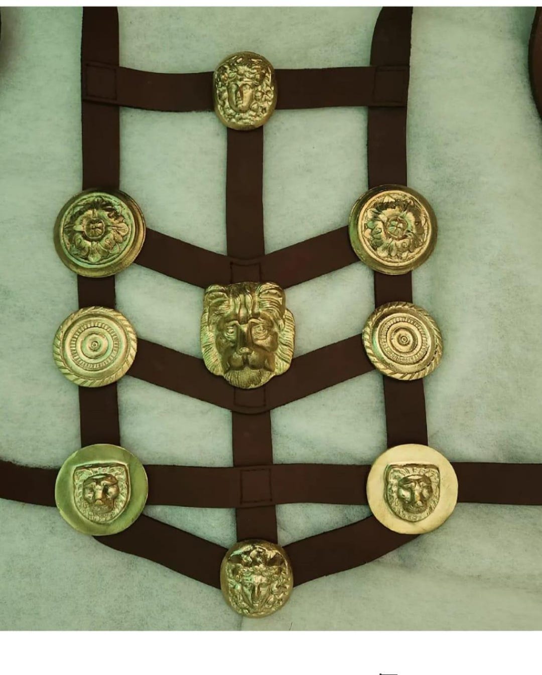 Handcrafted Brass Roman Phalerae Belt: Medieval Costume Armor - Etsy