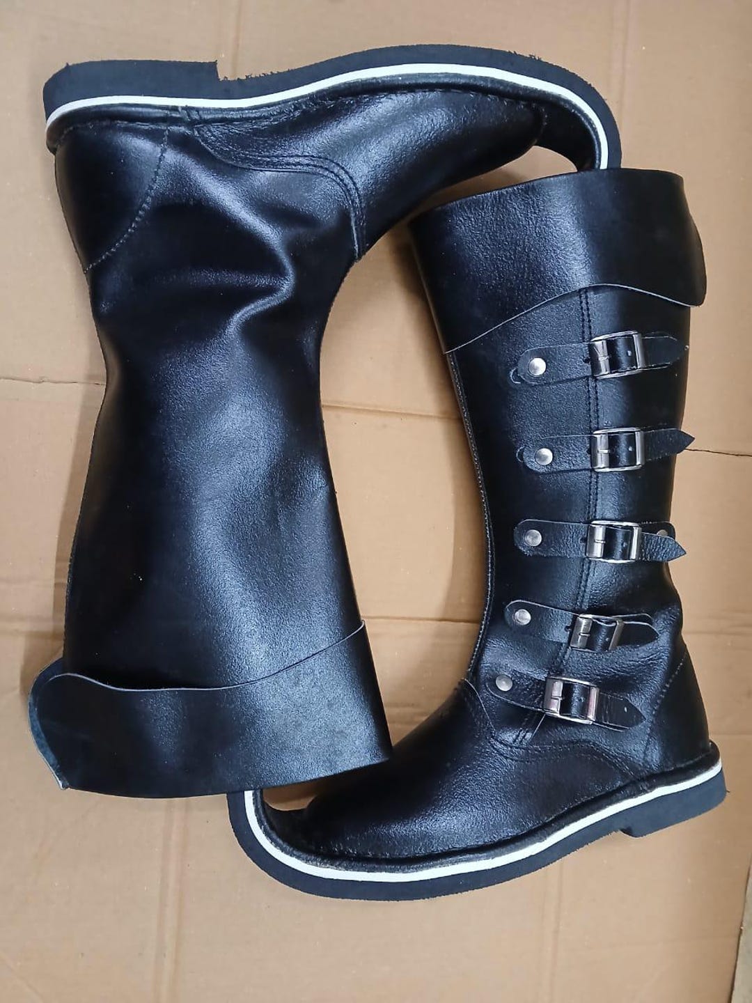 Medieval LARP Boots Renaissance Leather Footwear, Men's Boots, Knight ...
