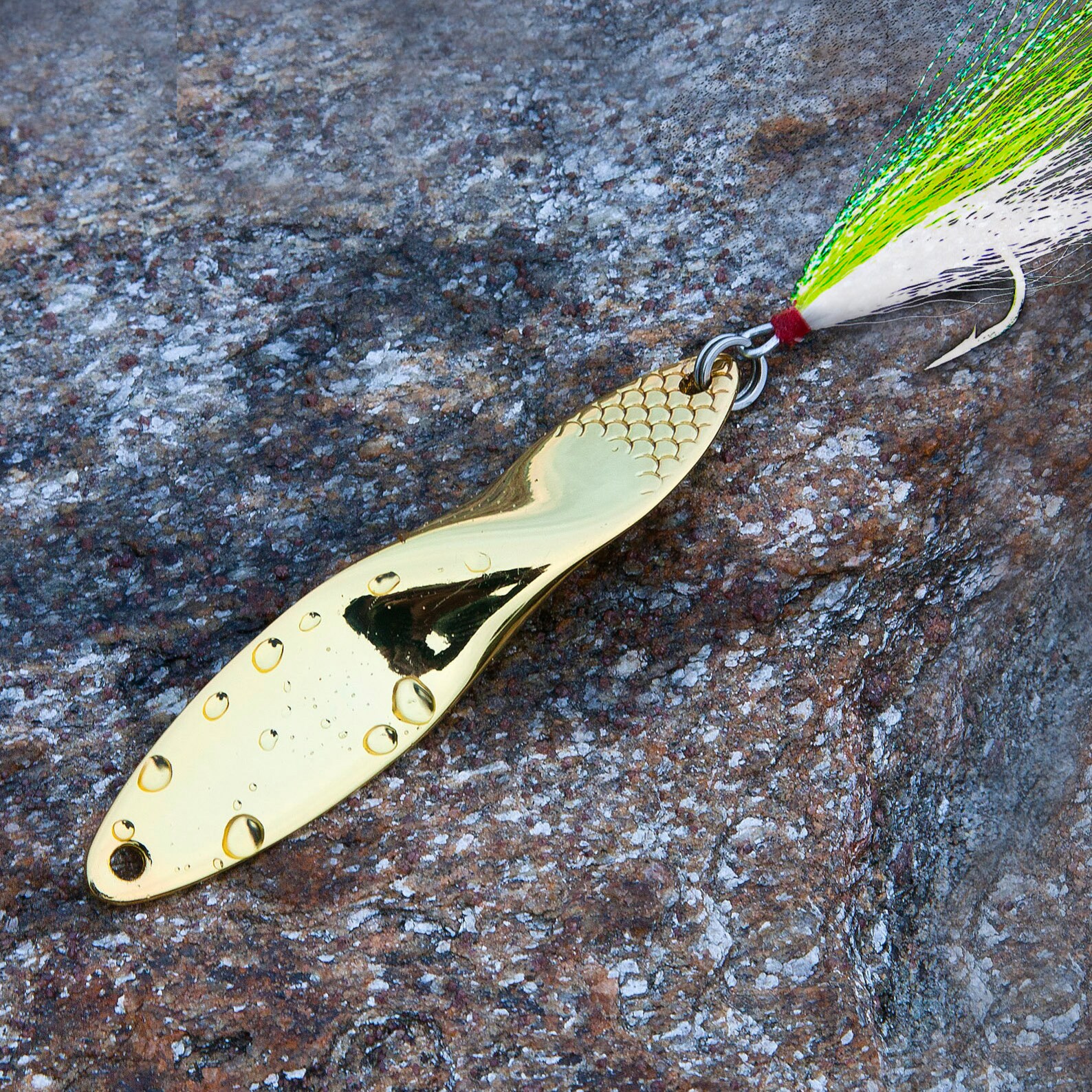 Set of 2 Propeller Metal Fishing Lures With Bucktail Teasers 1.4-ounce ...