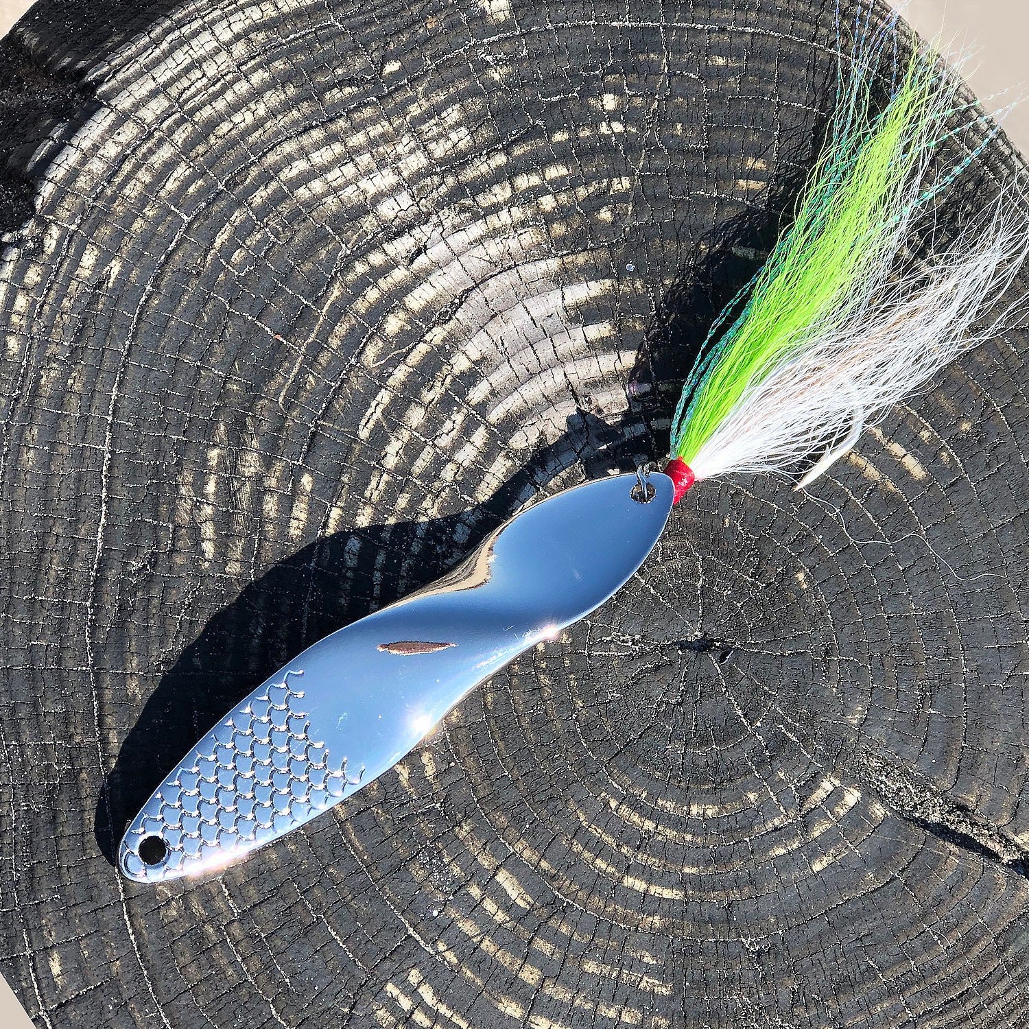 Set of 2 Propeller Metal Fishing Lures With Bucktail Teasers 1.4-ounce ...