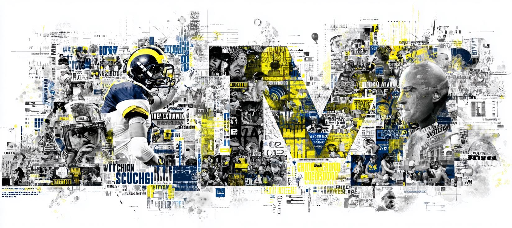 Michigan Wolverines Football Clipart: Transparent Design, DIY Crafts ...