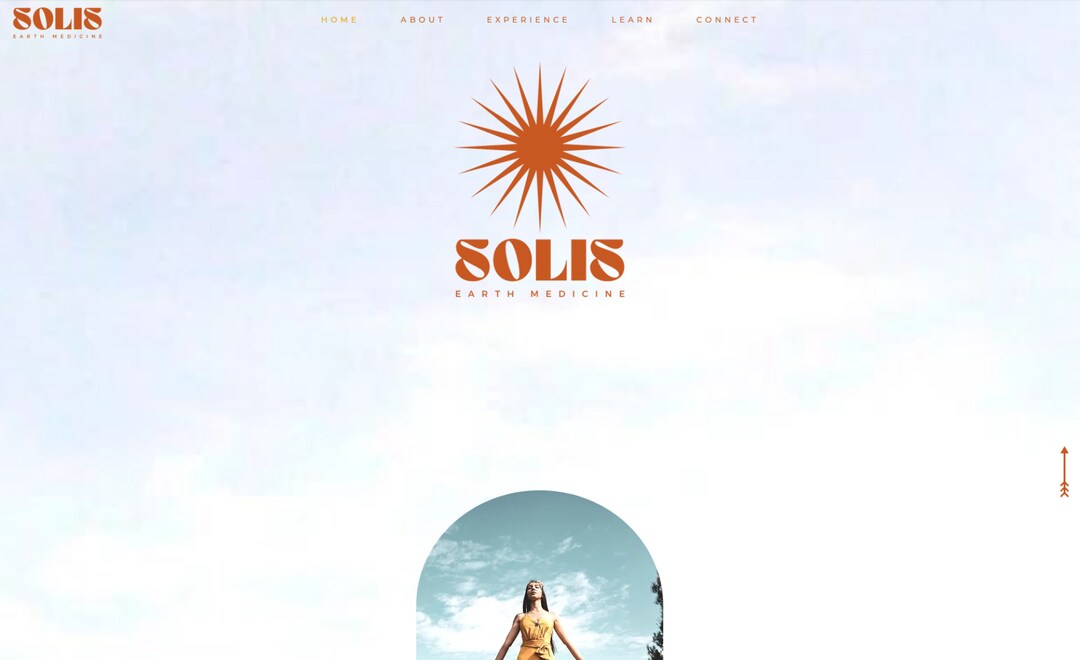 4-page 'SOLIS' Wix Template Design - Modern Eclectic Boho Wix Website ...