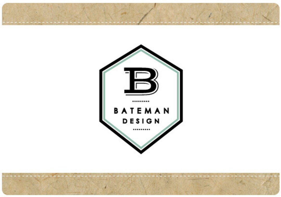 Predesigned Logo - Premade Logo - Vector Logo - Monogram Logo - BATEMAN ...