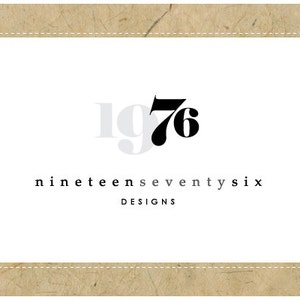 Predesigned Logo - Premade Logo - Vector Logo - Monogram Logo - 1976 ...