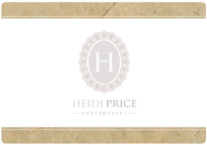 Premade Vector Logo Design Predesigned Logo HEIDI Logo Design Oval Logo ...