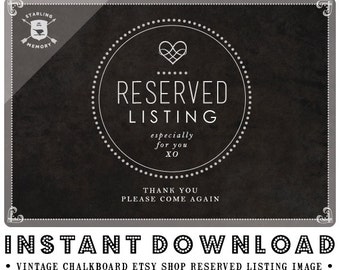 Reserved Chalkboard - Etsy