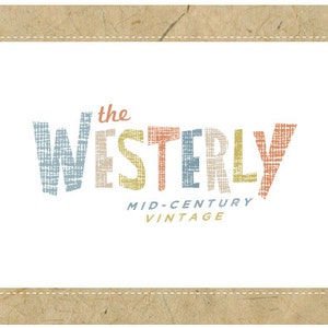 Predesigned Logo - Premade Logo - Vector Logo - Custom WESTERLY Logo ...