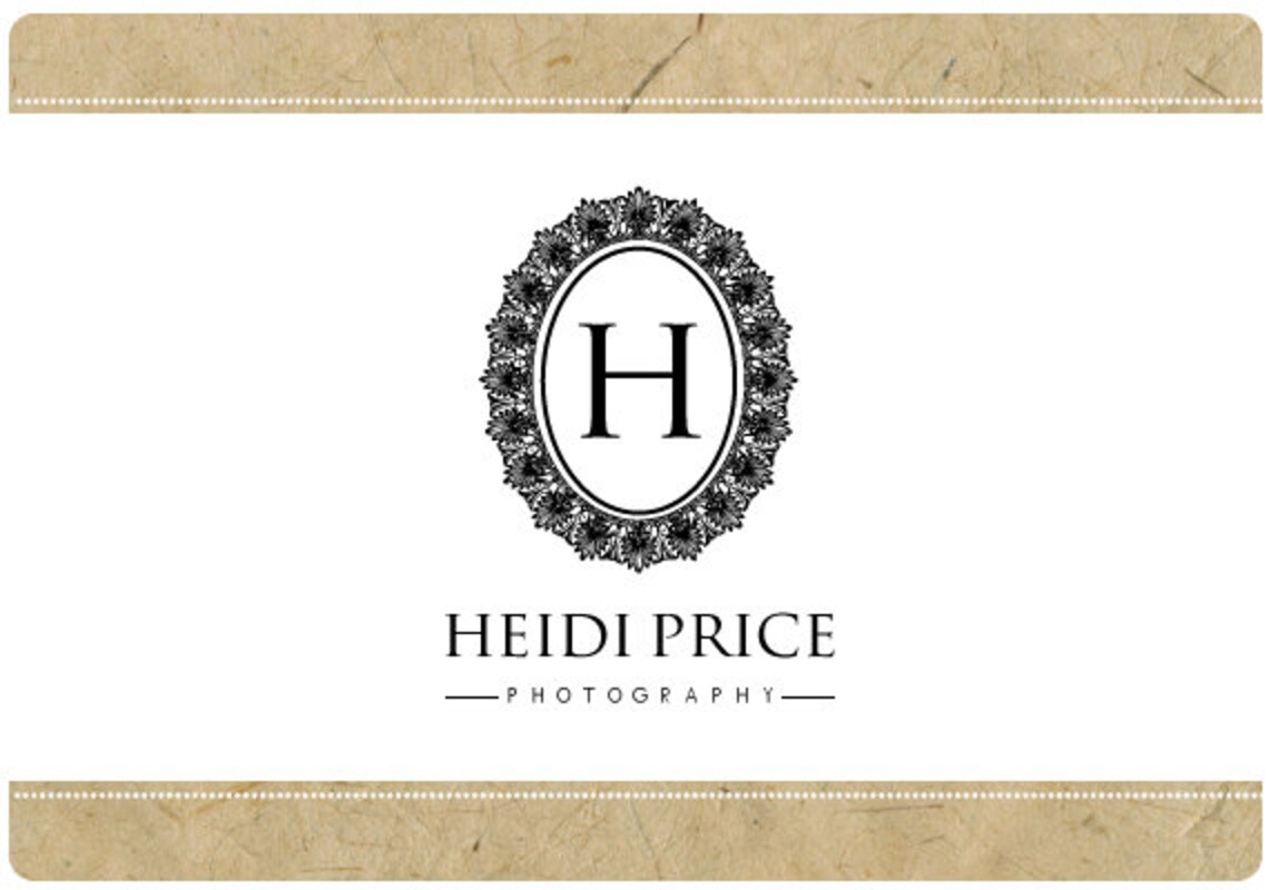 Premade Vector Logo Design Predesigned Logo HEIDI Logo Design Oval Logo ...