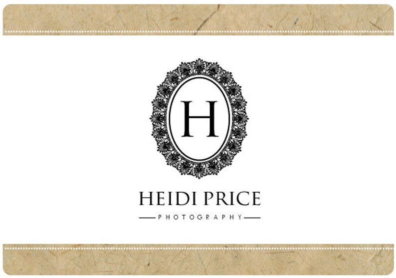 Premade Vector Logo Design Predesigned Logo HEIDI Logo Design Oval Logo ...