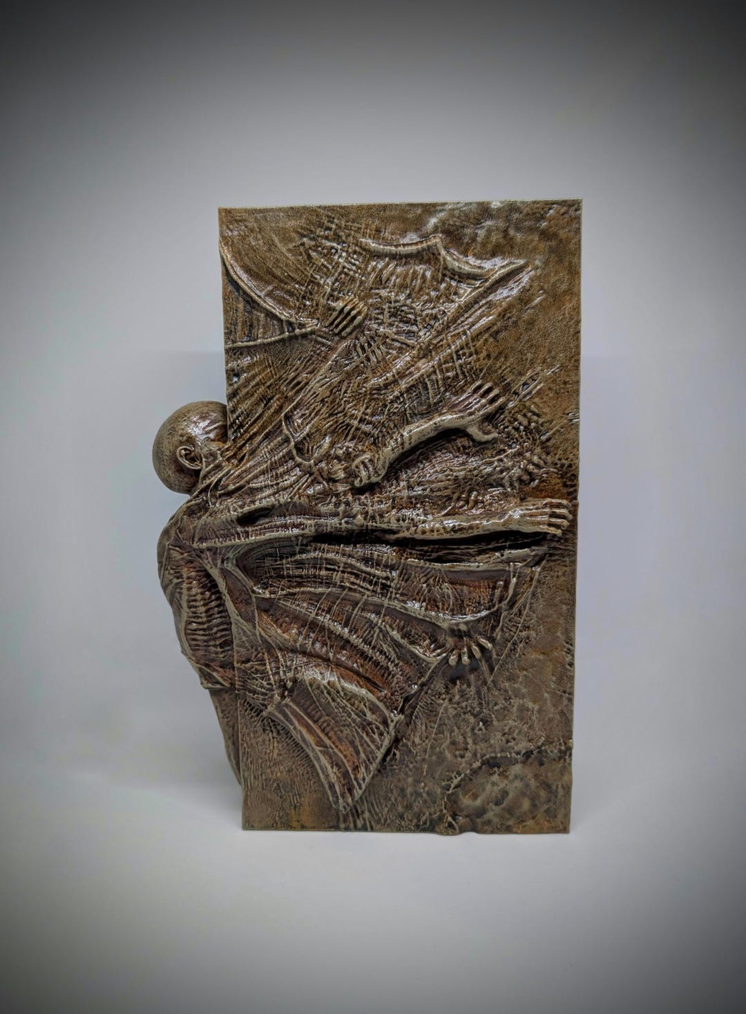 Inspired by Zdzislaw Beksinski 3D Resin Sculpture, Height 10.43 in (26. ...