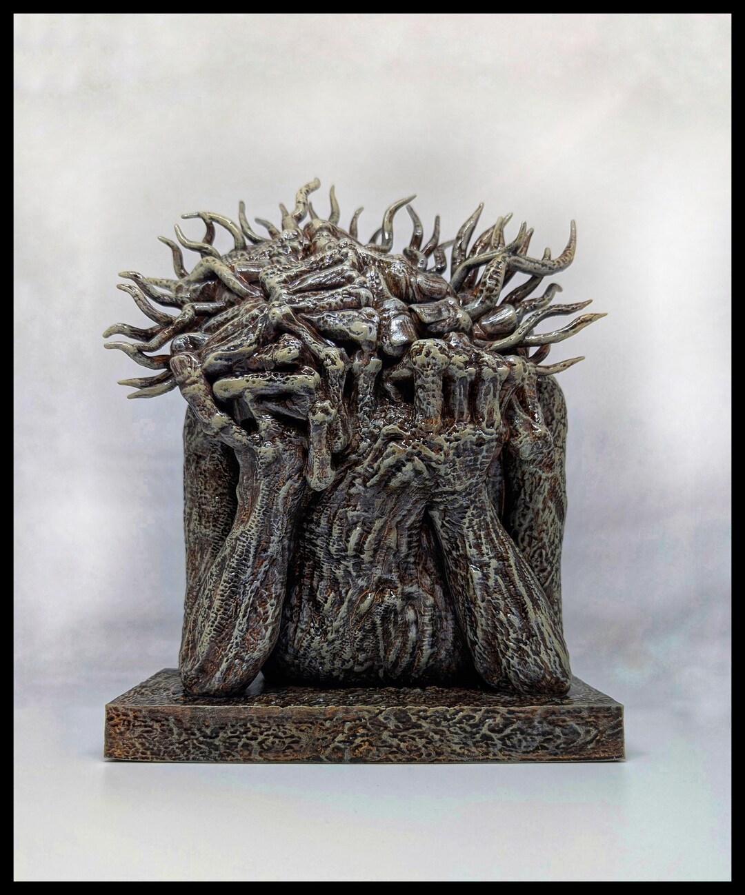 Inspired by Zdzislaw Beksinski Sculpture, Height 11.2 in (28.5 Cm/285mm ...