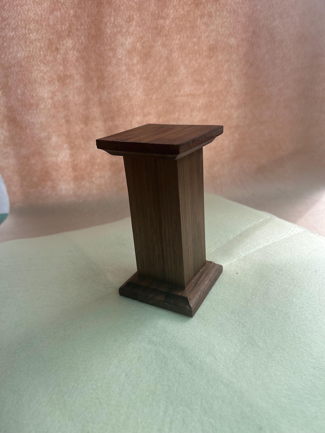 Handmade Wood Display Plinth: Reclaimed Wood Riser (70x70x140mm) - Etsy