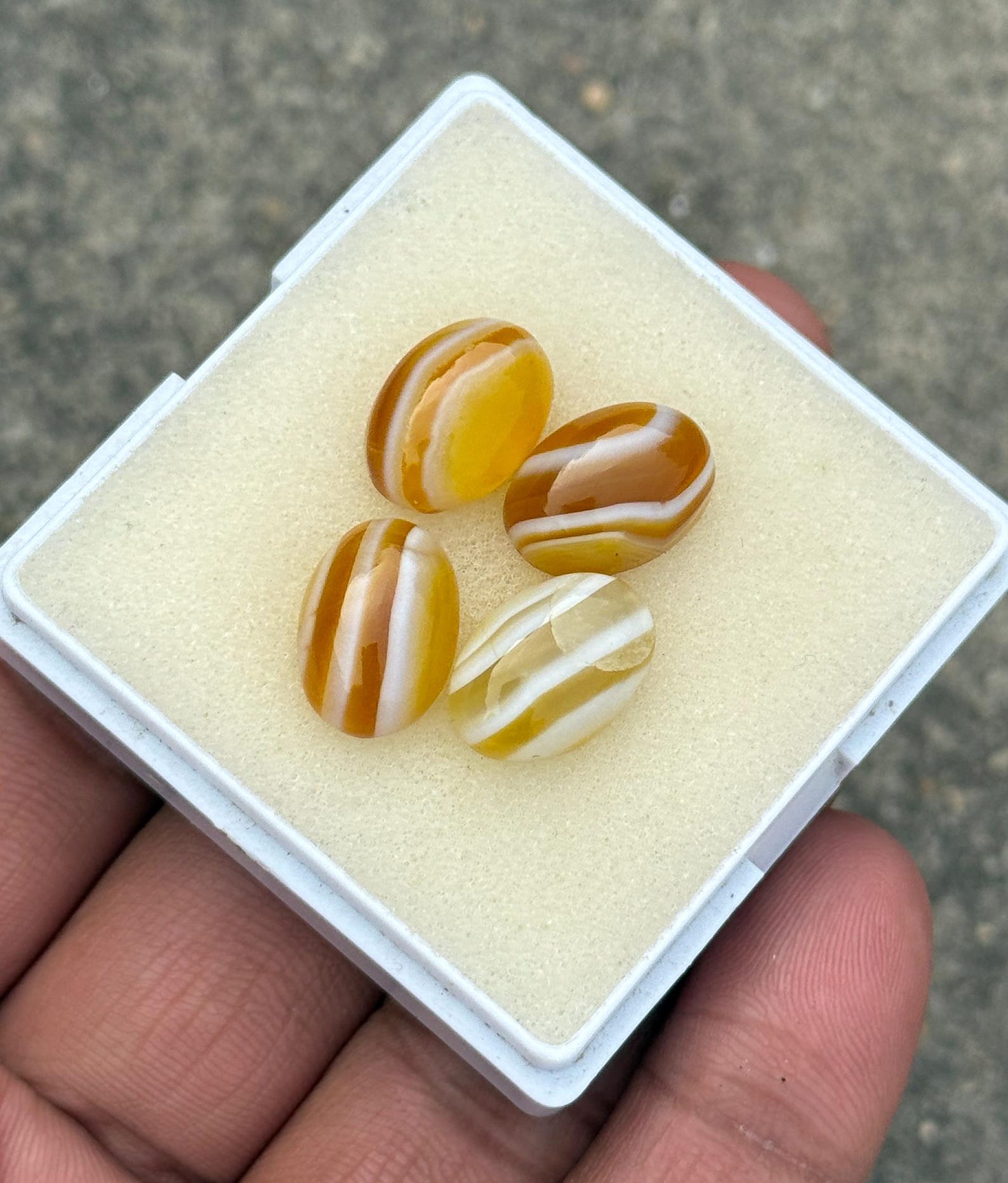 Cabujón de ónix amarillo AAA: piedra preciosa ovalada, todos los ...