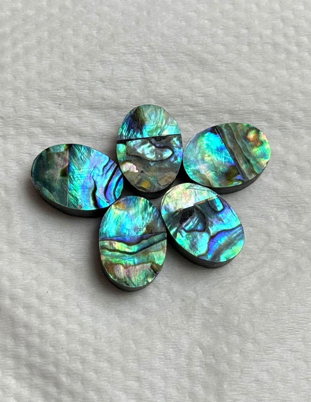 Abalone Shell Cabochon: Oval Flat Back Gemstone, All Sizes - Etsy