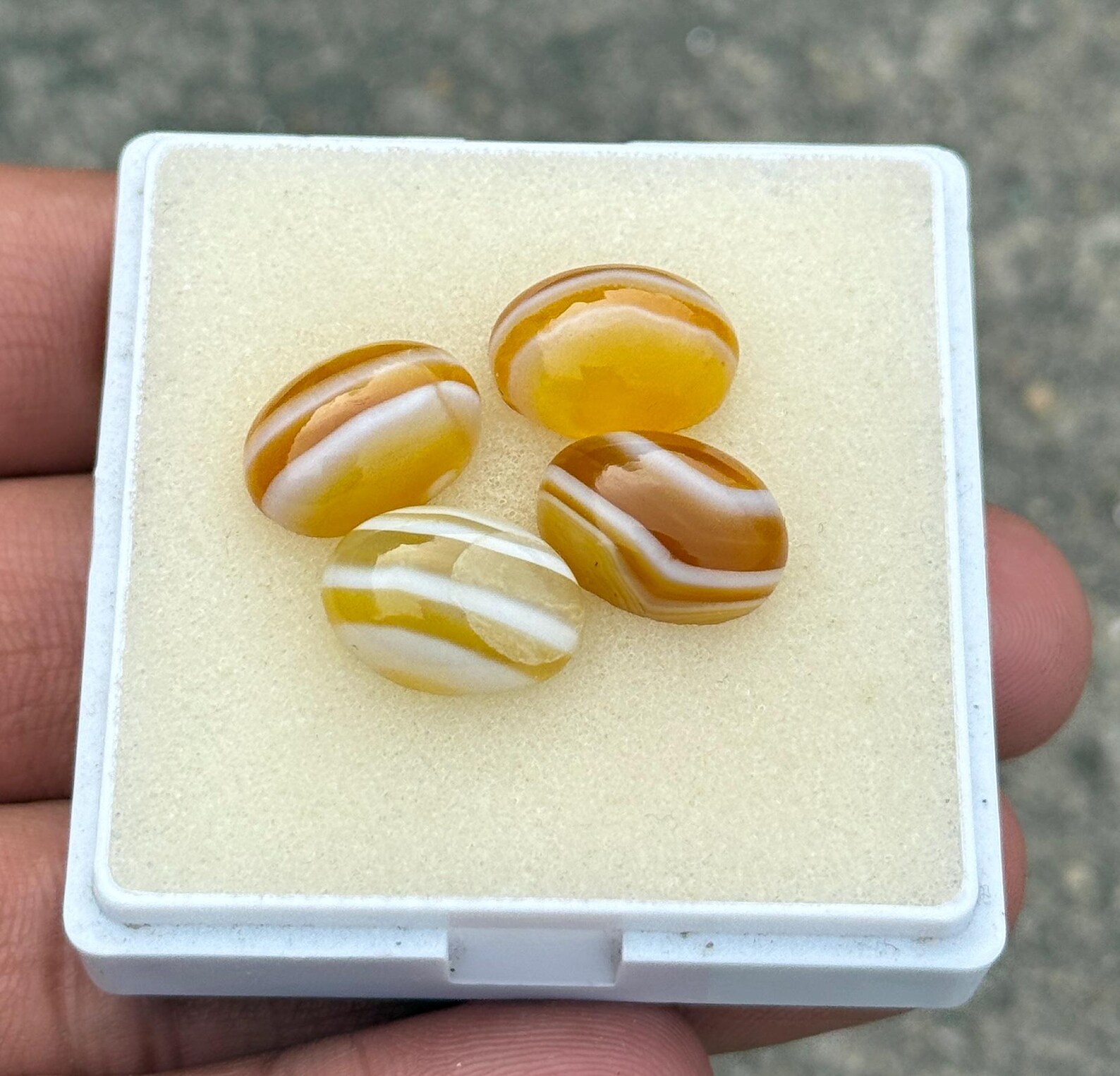 Cabujón de ónix amarillo AAA: piedra preciosa ovalada, todos los ...