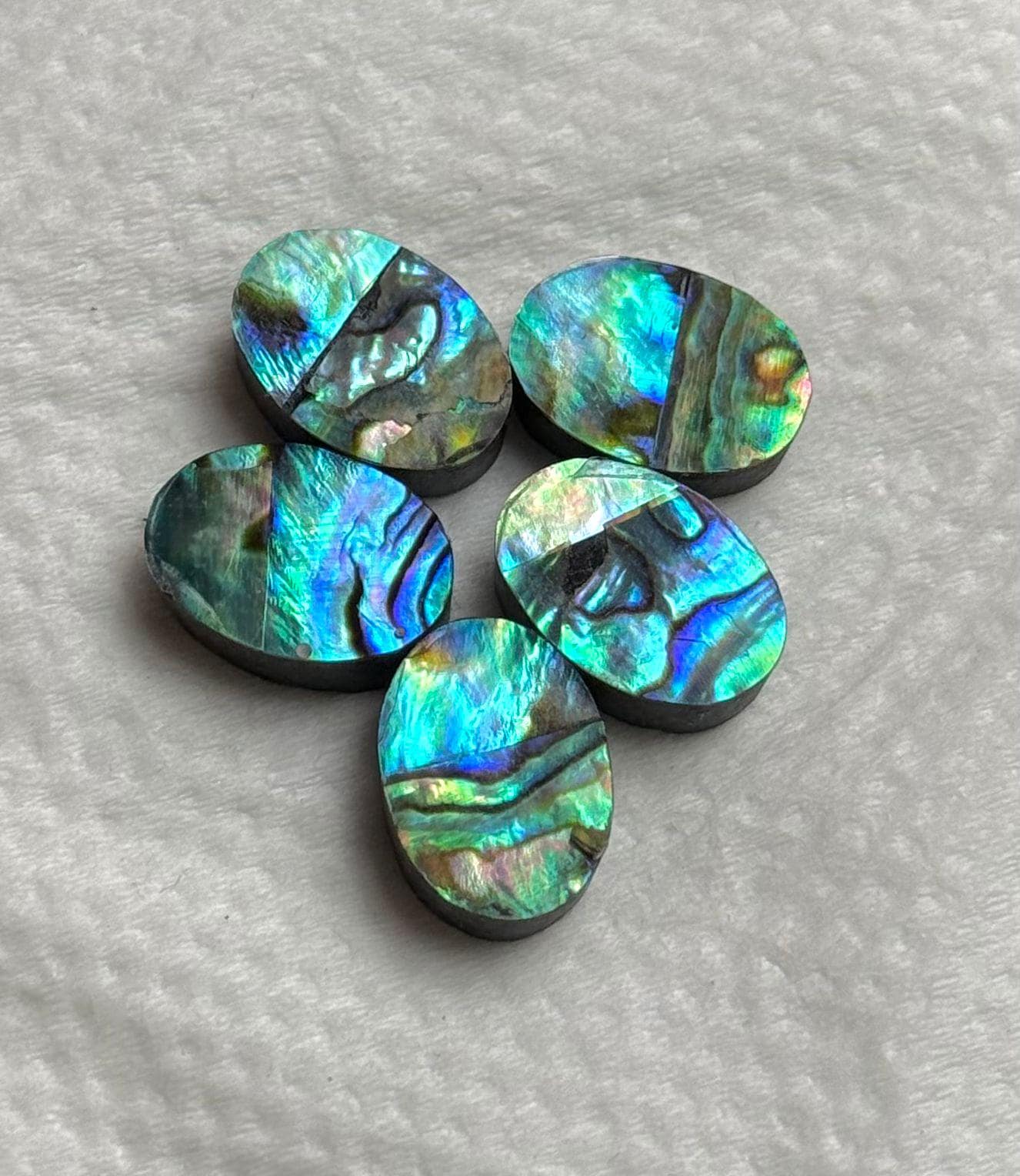 Abalone Shell Cabochon: Oval Flat Back Gemstone, All Sizes - Etsy