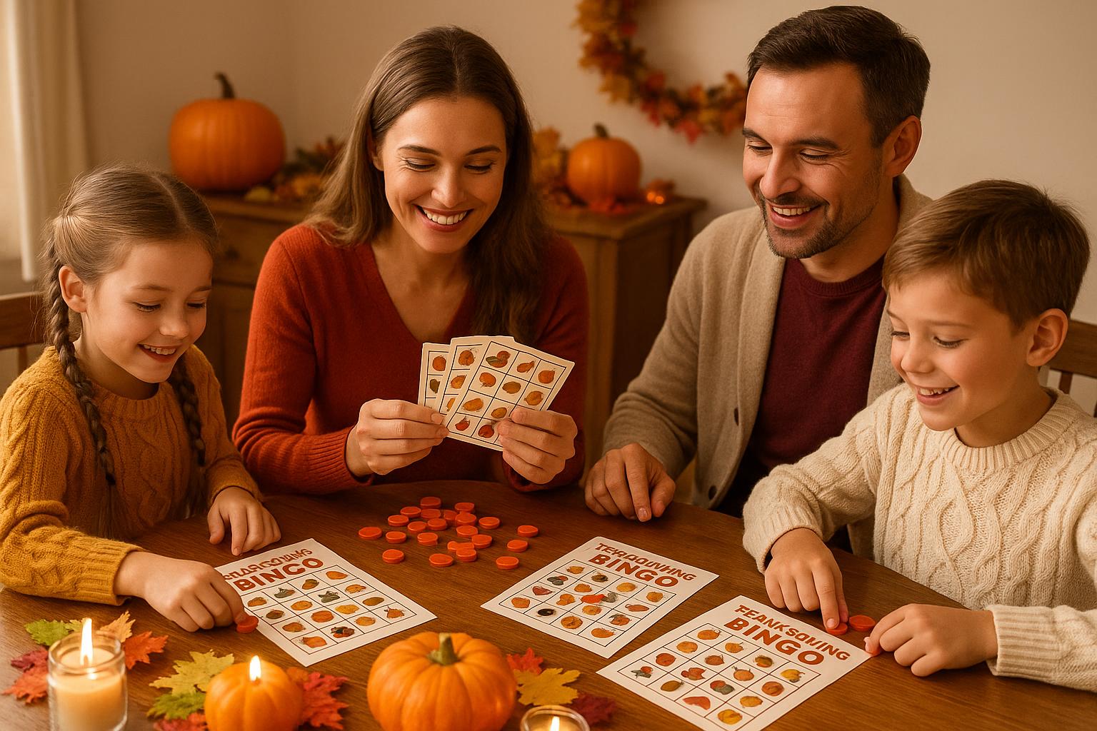 Printable Thanksgiving Bingo Game for Kids & Adults | Fun Fall Activity ...