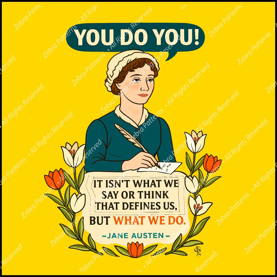 Jane Austen Quote Panel - Etsy