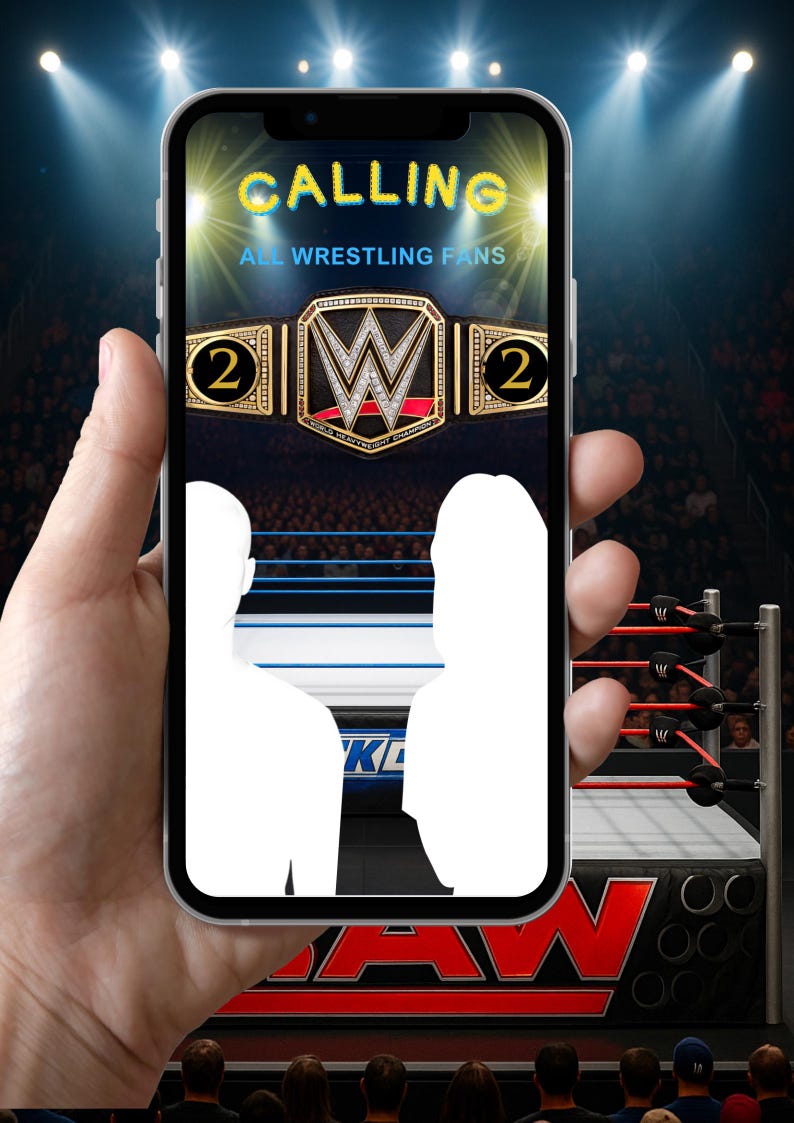 Custom Wrestling Birthday Video Invitation: WWE Style Animated E-invite ...