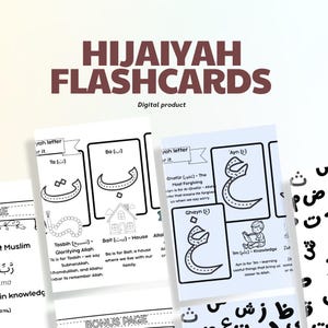 Hijaiyah Flashcards for Kids – Arabic Alphabet Tracing Printable ...